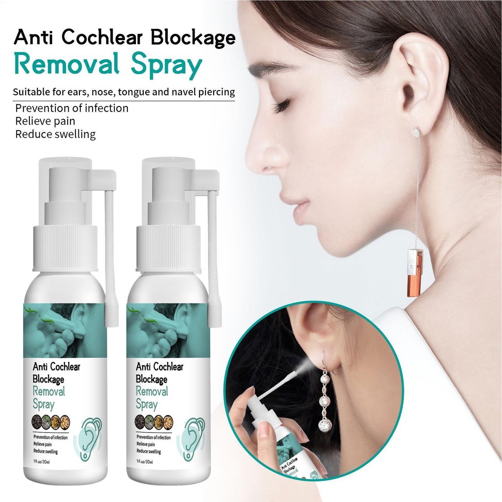 Ear Piercing Anti-blocking Ear Piercing Cleansing Liquid 30ml /50ml Aftercare Cleaner Liquid ...