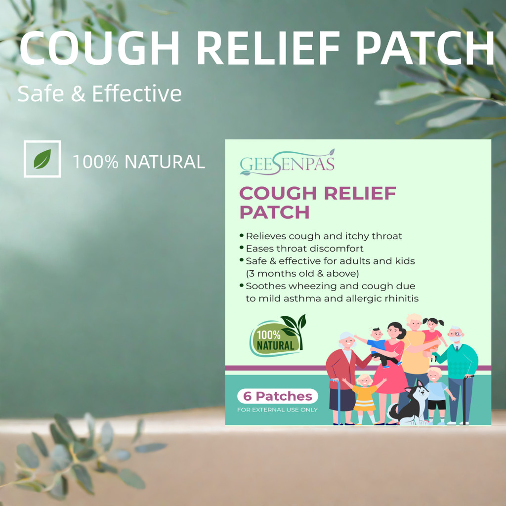 [READY STOCK] Geesenpas Cough Relief Patch (6 Patches) | Shopee Malaysia