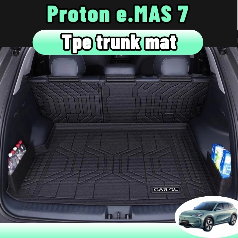 Proton eMas 7 Trunk Mat boot tray organizer TPE Rear Backrest Cushion ...
