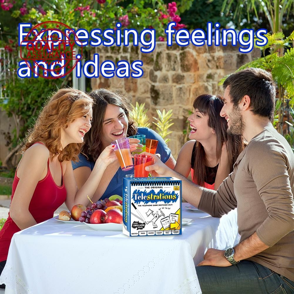 Board Game Telestrations Friendly Word Party Game Adult Casual Game ...
