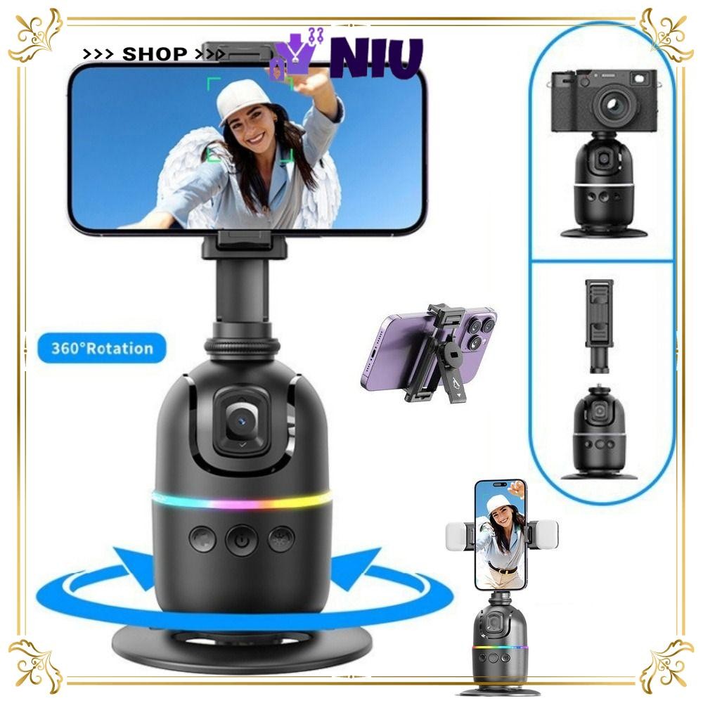 NIU AI Smart Gimbal, Auto Face Tracking 360° Rotation Phone Holder, Professional Universal with ...