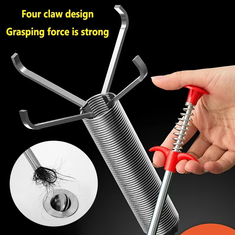 3M Drain Clog Remover Four Claw Trash Pick Up Tool Grabber Claw Hair ...
