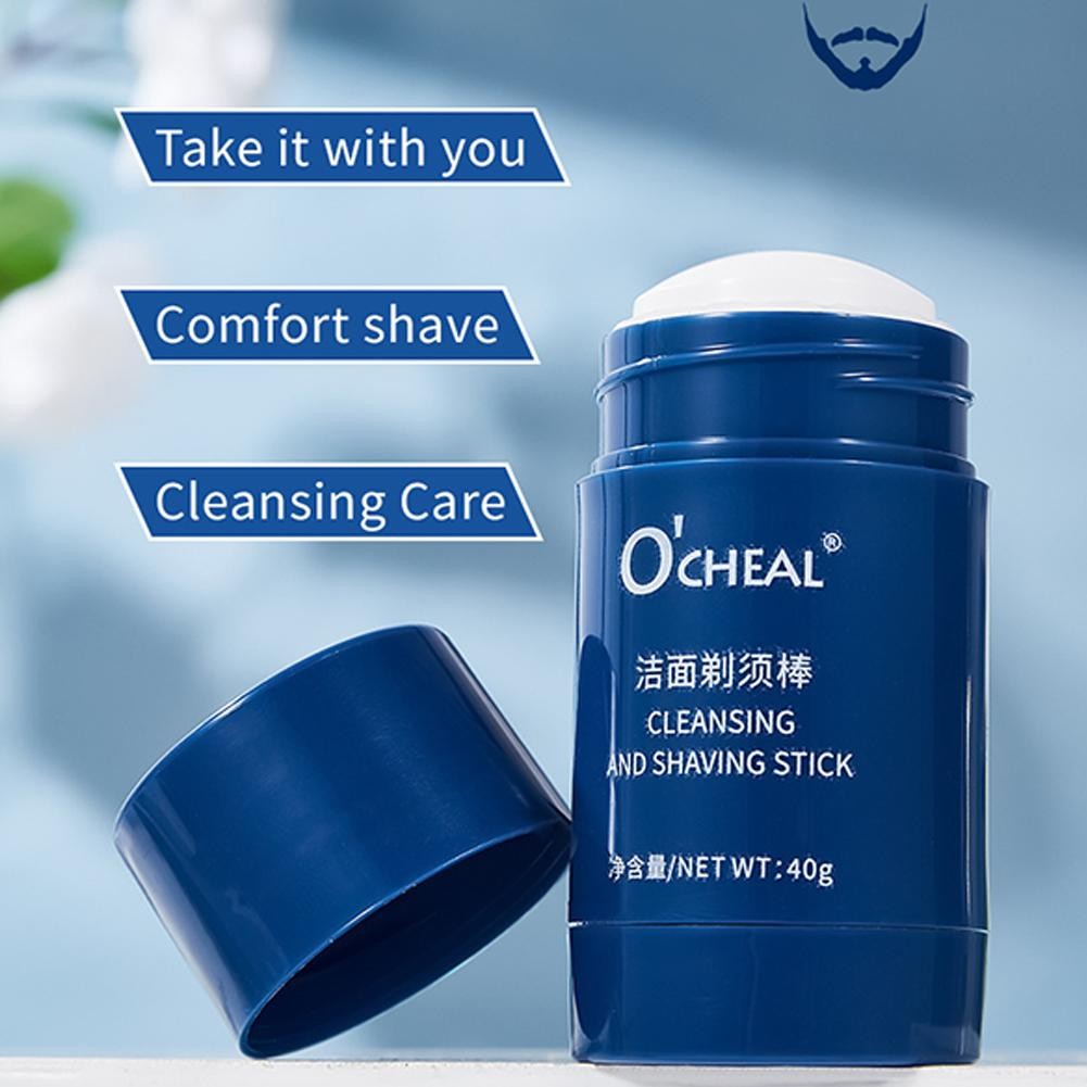 Ocheal Cleansing Shaving Stick Men's Care Foam Softening Beard Shave ...