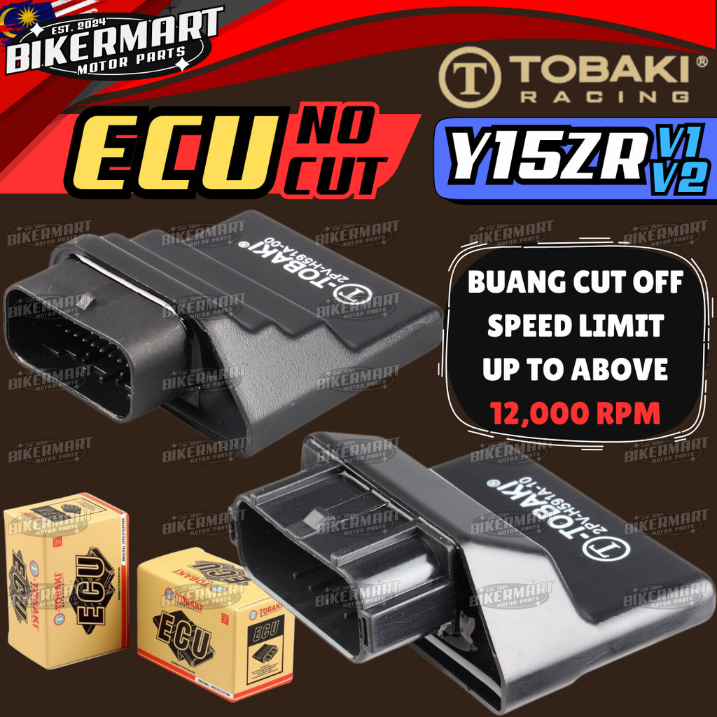 TOBAKI RACING NO CUT OFF ECU YAMAHA Y15ZR V1 V2 BUANG CUT RPM 12000 ...