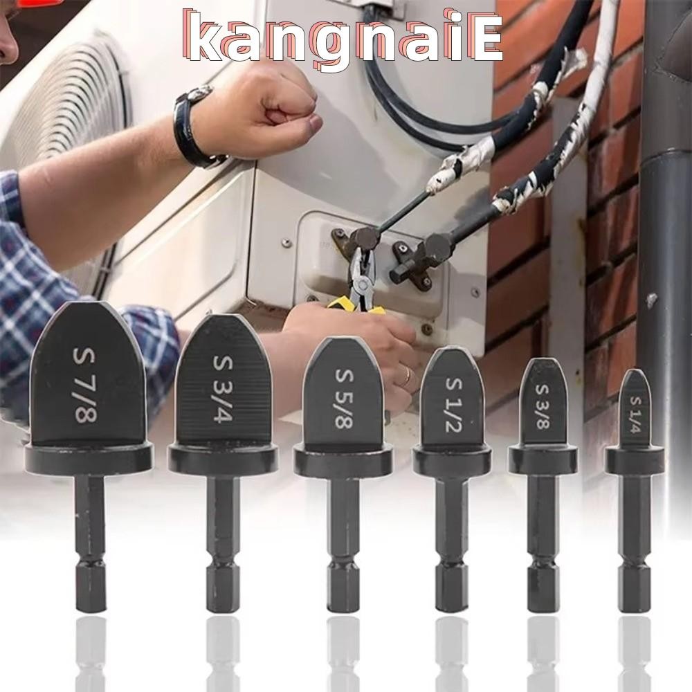 KANGNAI 5/6Pcs Copper Tube Expander, Steel Hexagonal Handle Pipe Hole ...