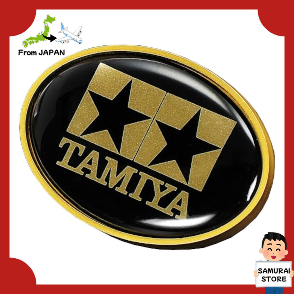 【From JAPAN】 TAMIYA TAMIYA Pin Badge Logo Round Black/Gold Original ...