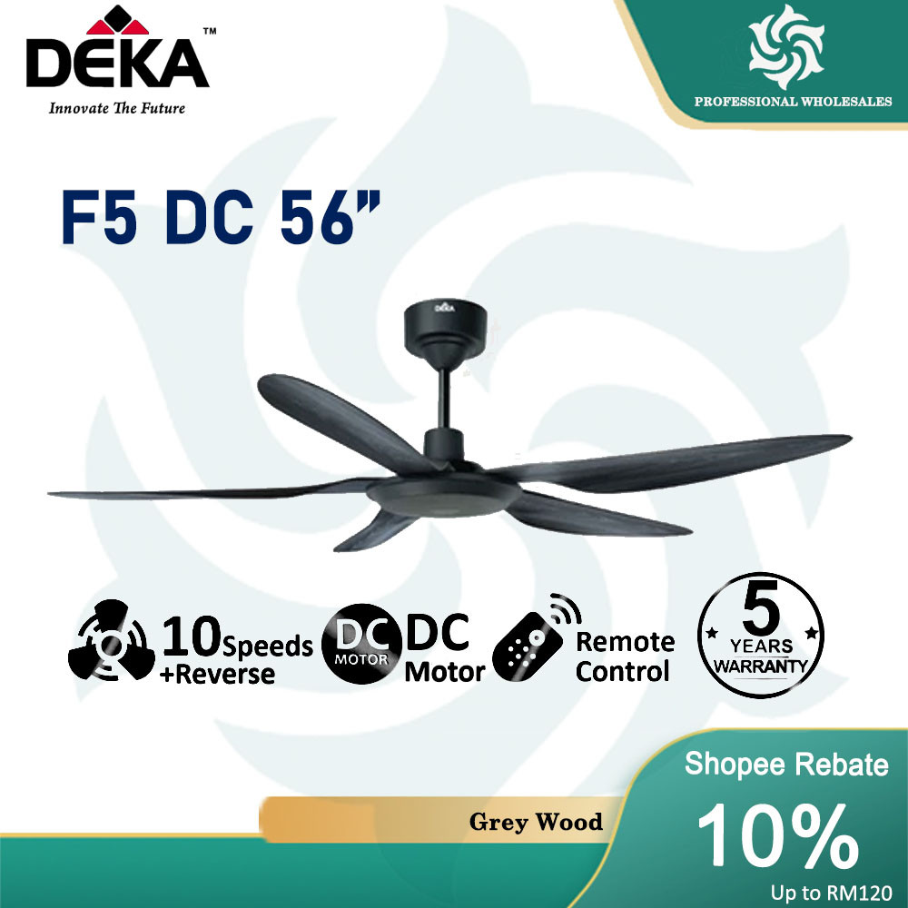 [HOT SALES] DEKA Kipas Siling F5DC PRO 56" 46" DC Motor 20 Kelajuan ...