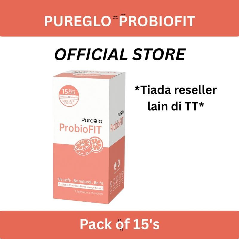 Pureglo ProbioFit 15s probiotic prebiotic blood orange supplement I ...