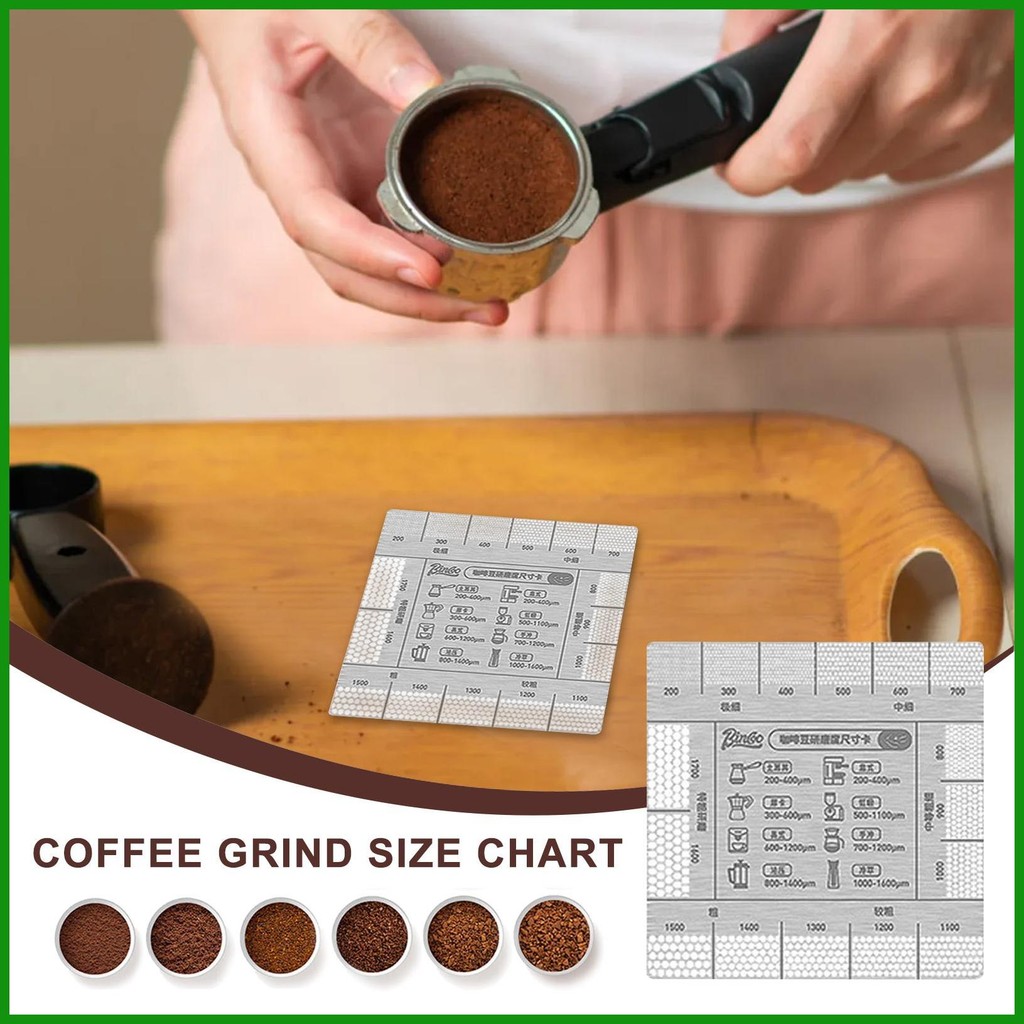Coffee Grind Measure Tool Ground Reference Card for Cafe Accurate ...
