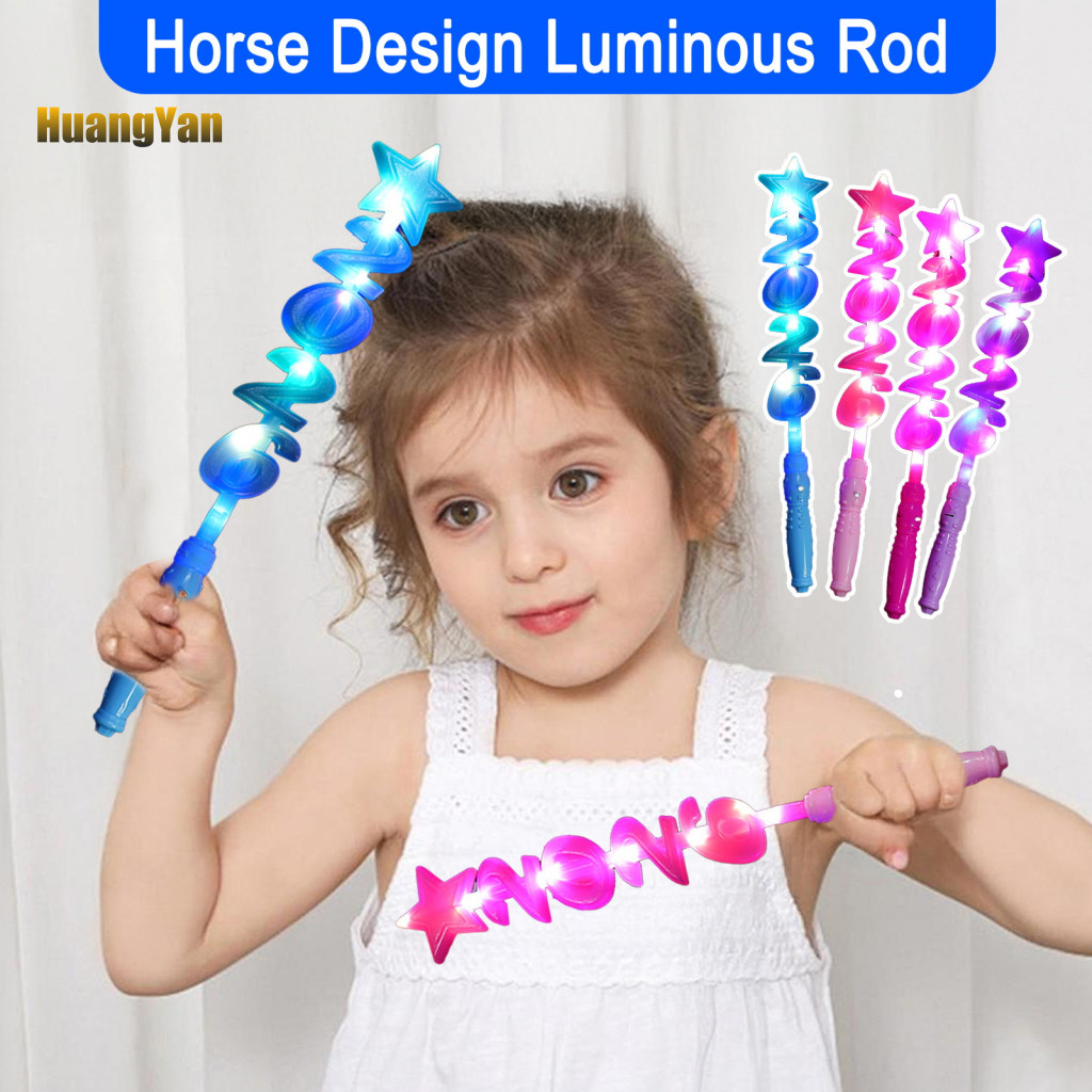 huangyan| Glowing Toys Cute Pony Design Toy Led Glow Stick Horse ...