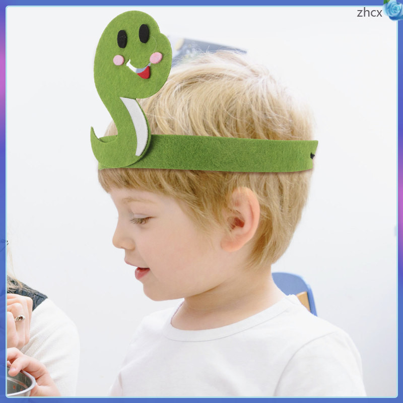 4 Pcs Snake Party Hats Birthday Party Hats New Year Party Hats Animal ...