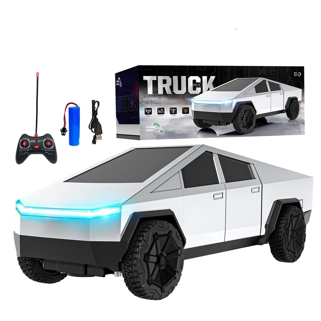 Tesla Cyber EV Shaped Remote Control Truck Rechargeable Vehicle Toys ...