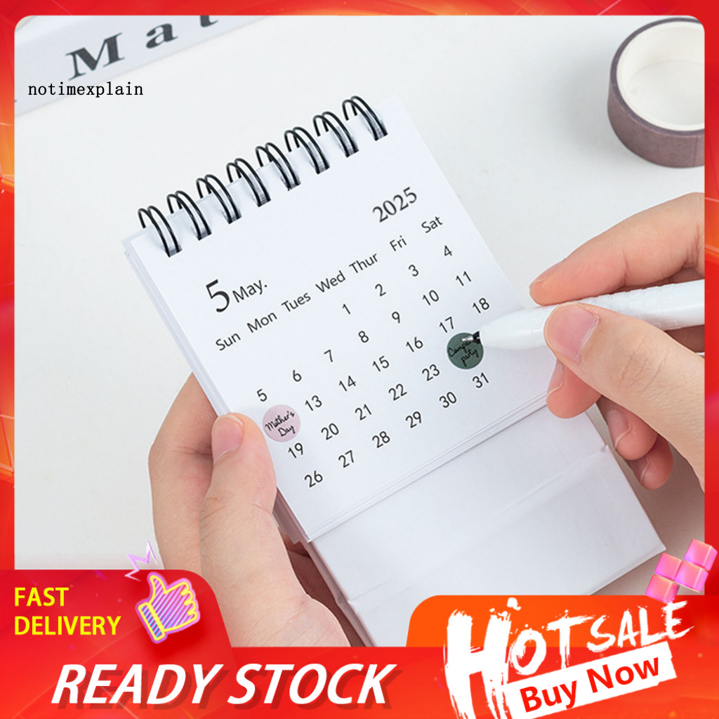 NTA Business Trip Planner Triangular Folding Desk Calendar 2025 Desk ...