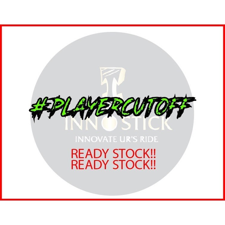 Sticker PlayerCutOff Motor Strip Transparent | Shopee Malaysia