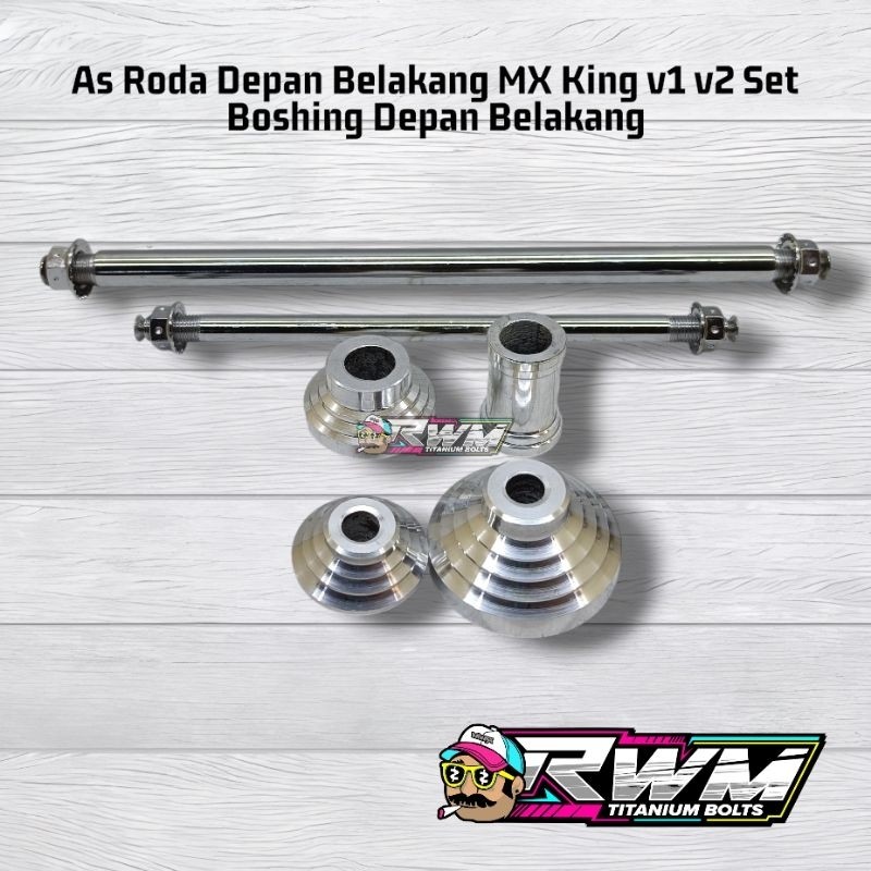 Probolt Axle Set Aluminum Drum Boshing Bosh Yamaha MX King V1 V2 Front ...