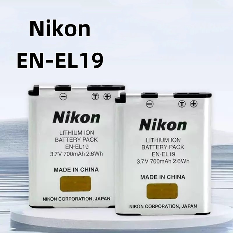 100% original Nikon EN-EL19 battery is suitable for S6600 S3100 S6600 S7000 S2500 CCD camera -No ...