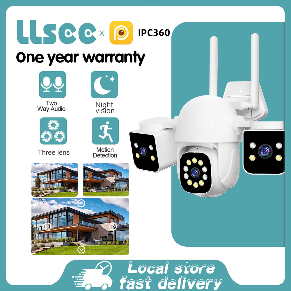 TIMI (IPC360) 3 Lens Security CCTV Camera WIFI Wireless Outdoor ...