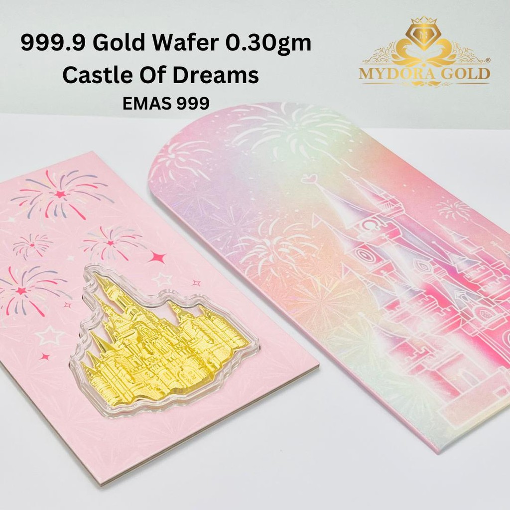 MYDORA Castle Of Dreams | 999.9 Gold Wafer (0.3g) | Shopee Malaysia