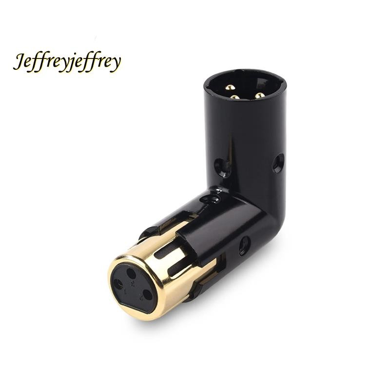 1Pcs 3Pin XLR Angle Adapter Adjustable Male to Female Right Angle XLR ...