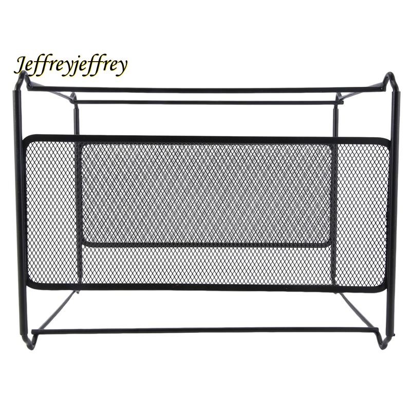 A4 Mesh Metal File Organizer Box Hanging File Folder Box Desk Storage ...