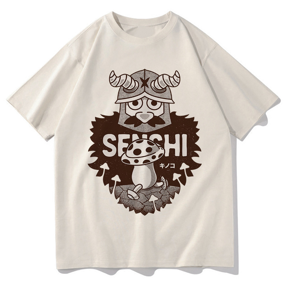 Delicious in Dungeon Dwarf and Mushroom T Shirt Men Retro Senshi of ...