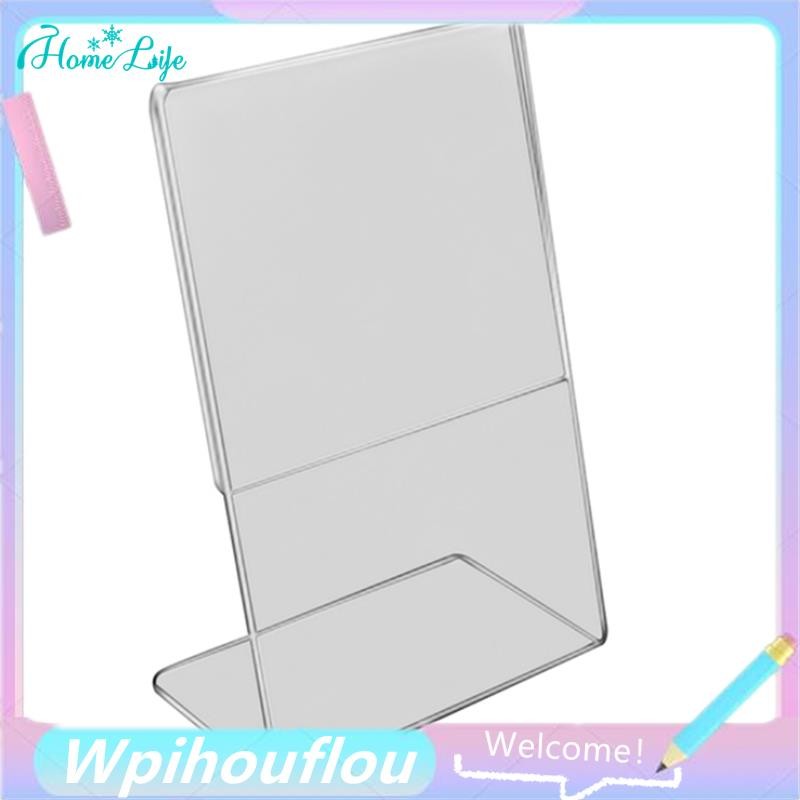 [HoME&life] Acrylic Clear Card Holder Stand A4,Sign Label Frame, Desk ...
