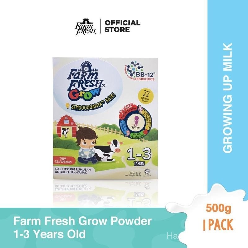 Farm Fresh Grow Powder 1-3 Years Old - 500g Box | Farm Fresh Grow Susu ...