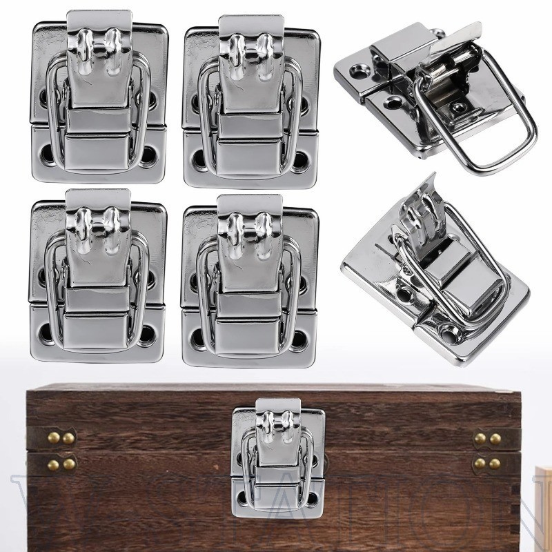 MH 2/4pcs Stainless Steel Drawer Latches - Chrome Toggle Latch - Wood ...