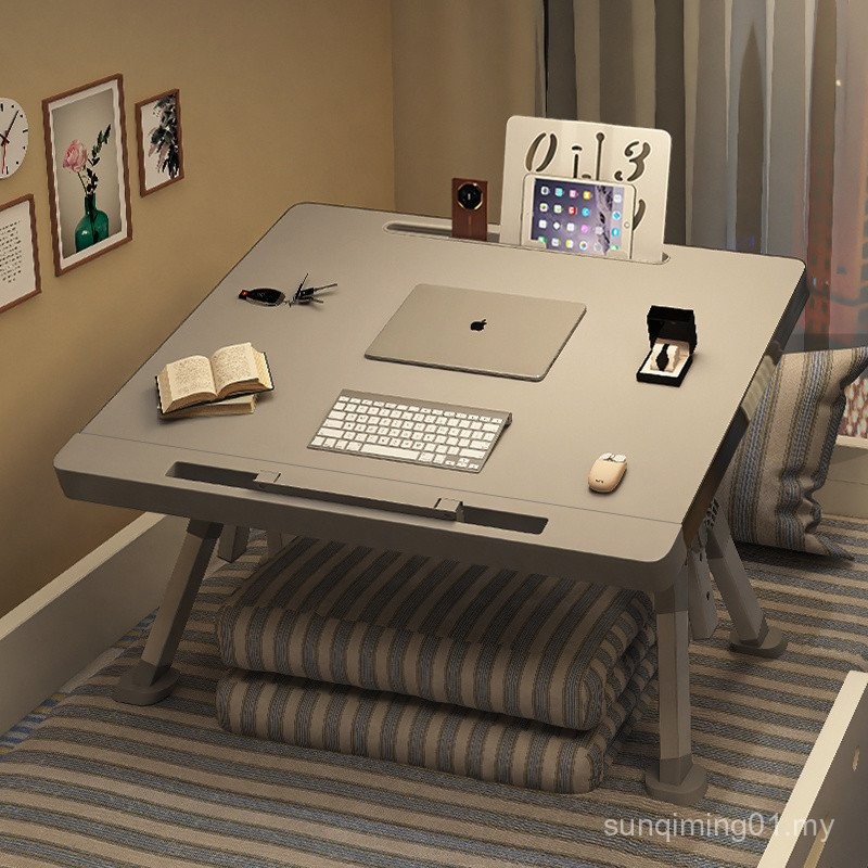 [Adjustable Desktop Height] Bed Table Computer Desk Bed Foldable Small ...