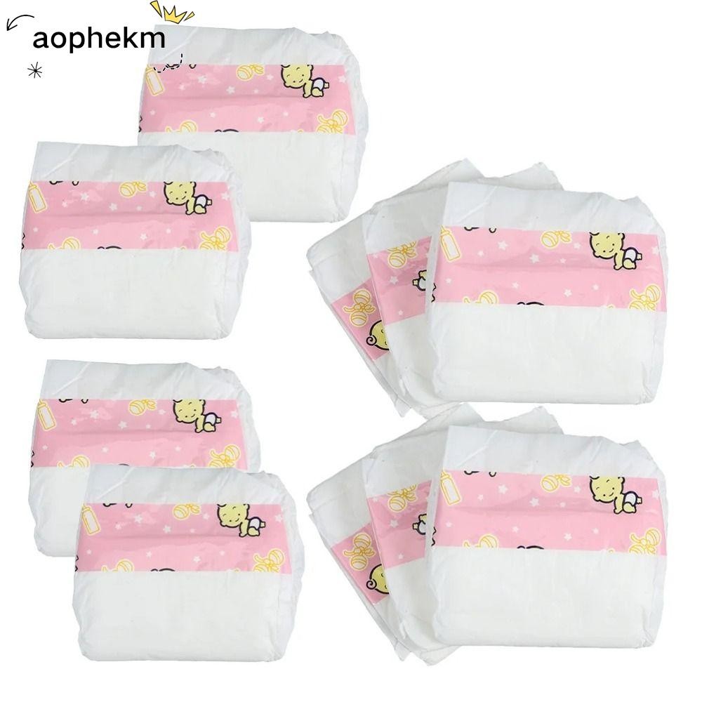 AOPHEKM 10 Pcs Play House Diapers, Mini Diapers Decorate Pretend Baby ...