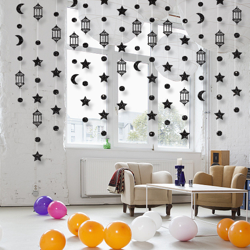 New 4M Raya Decoration Hanging Streamers Eid Mubarak Decorations Home ...