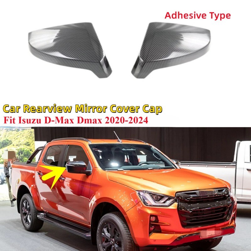 Isuzu D-Max Dmax 2020 2021-2024 Car Sticker Rearview Side Mirror Cover Wing Cap Trim Carbon ...
