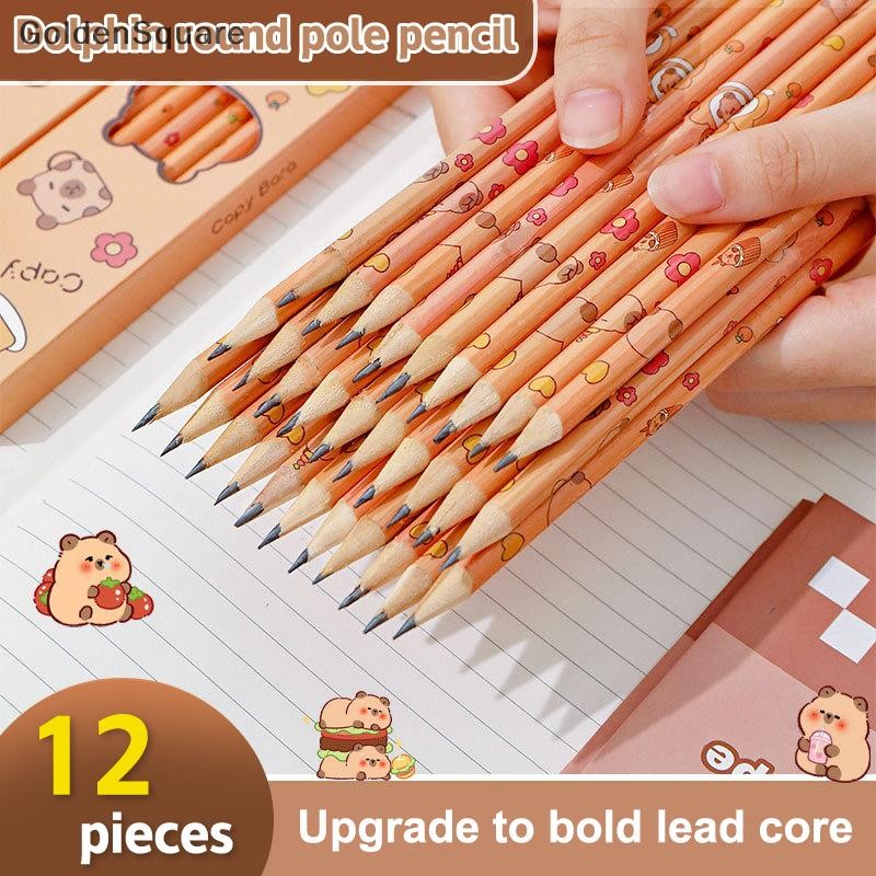 GG 12Pcs Funny Cute Capybara Writing Pencil Cartoon HB Drawing Pencil ...