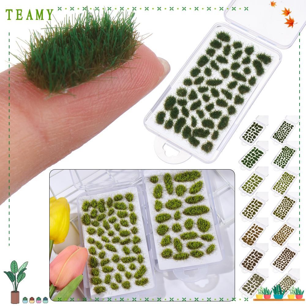 TEAMY Irregular Grass Tufts DIY Accessories Scenery Model Miniature ...