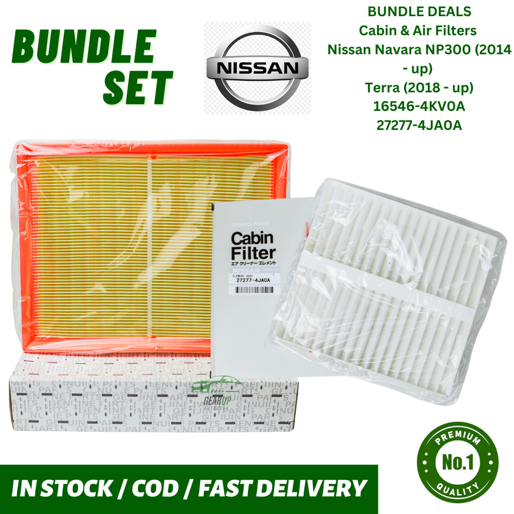 CABIN & AIR Filters For Nissan Navara NP300 (2014-up) Terra (2018 - up ...