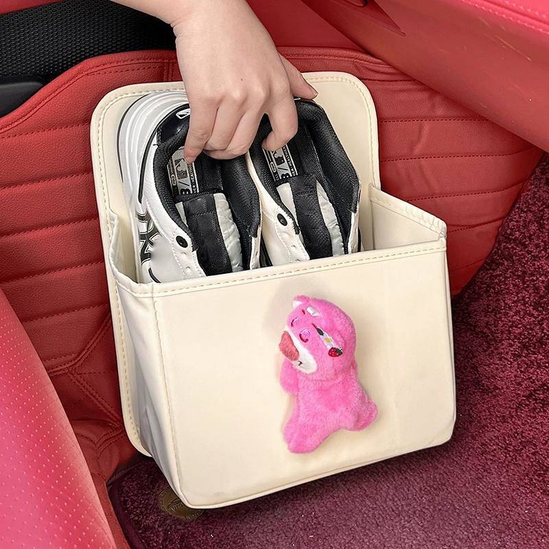 【Ready Stock】 Car Shoes Storage Shoe Box Cute Cartoon Strawberry Bear ...