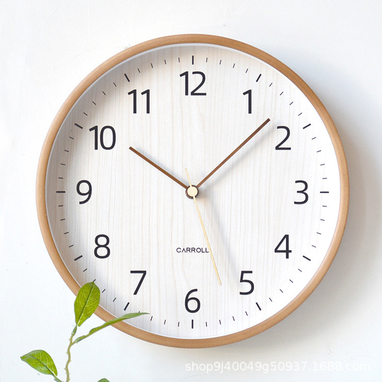 Jam Dinding Minimalis Kayu Ruang Tamu Jam Kreatif Jam Fesyen Rumah Kayu ...