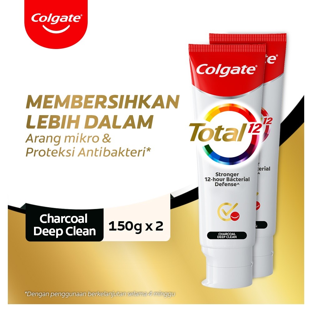 Colgate Total Charcoal Deep Clean Toothpaste 150g - Toothpaste (2pcs ...
