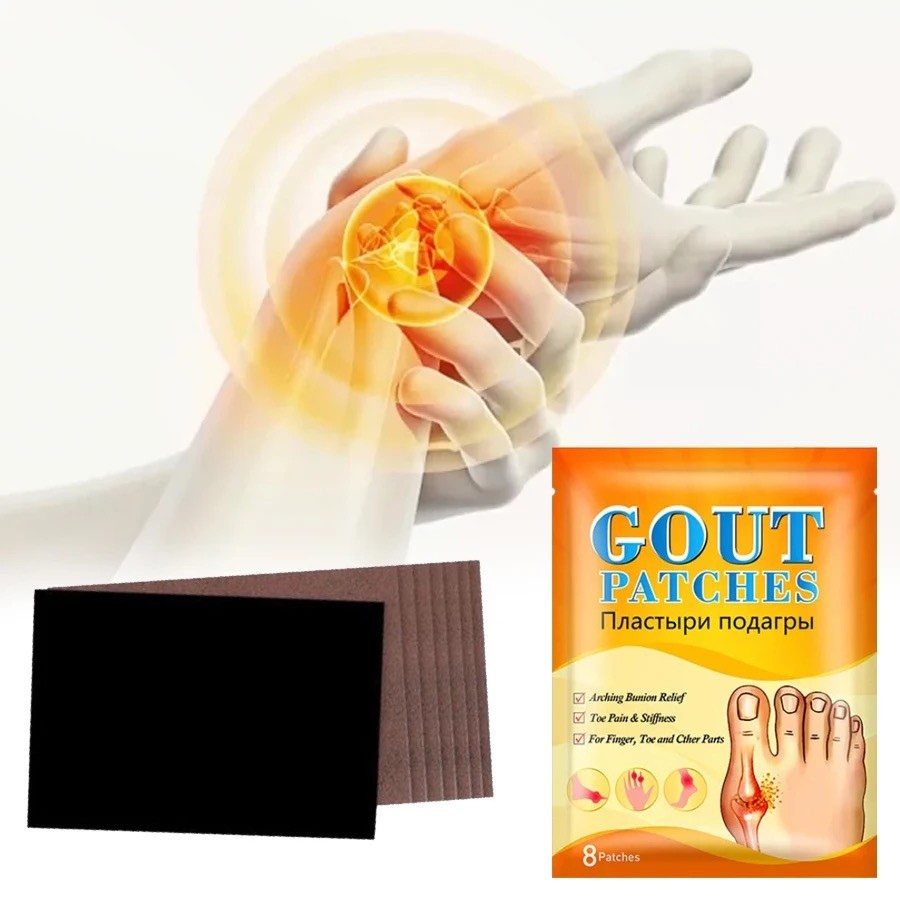 Gout Treatment Patches Finger Toe Bunion Pain Relief Medical Plaster ...