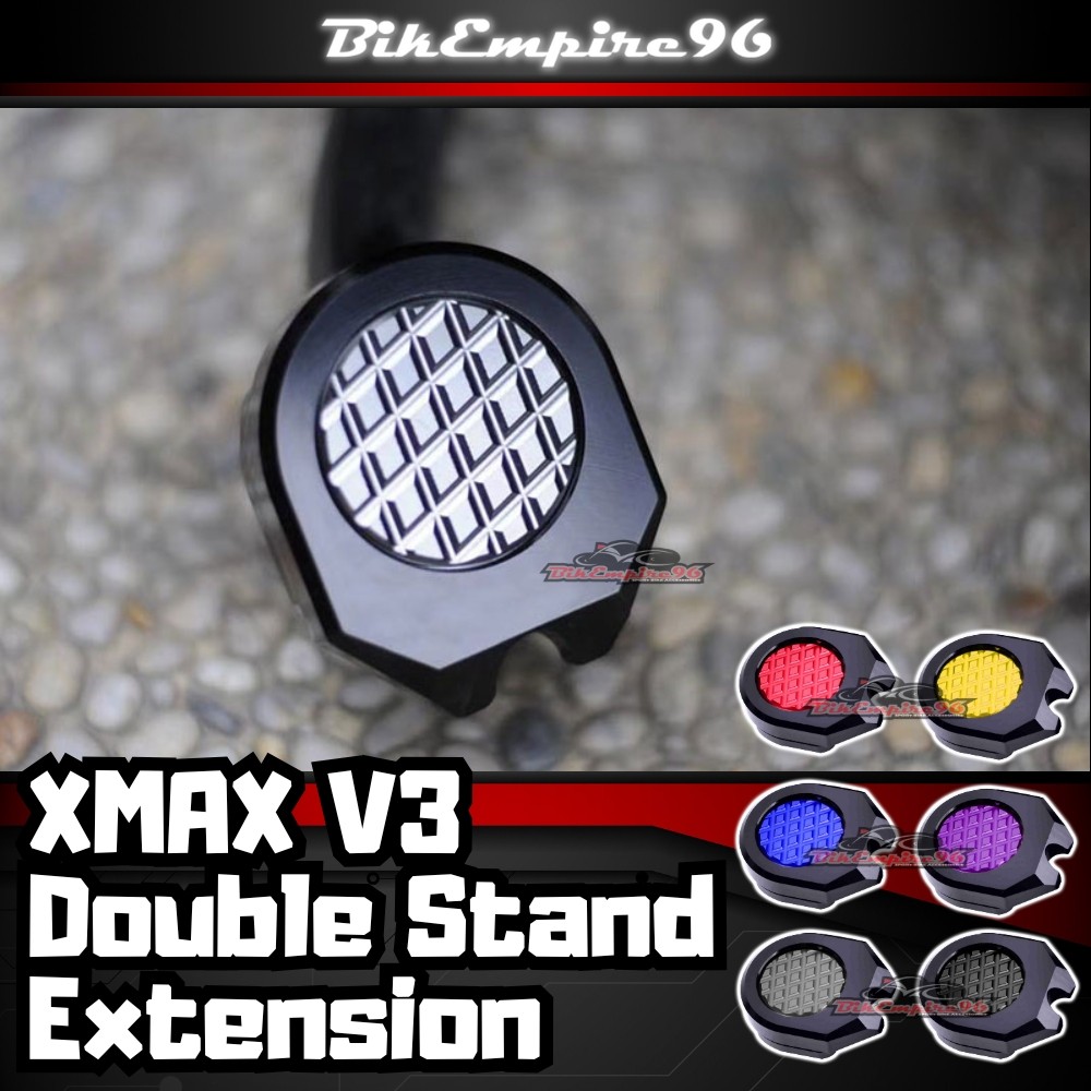 XMAX V3 Double Stand Extension Center Stand Shoes Foot Kick Enlarger ...