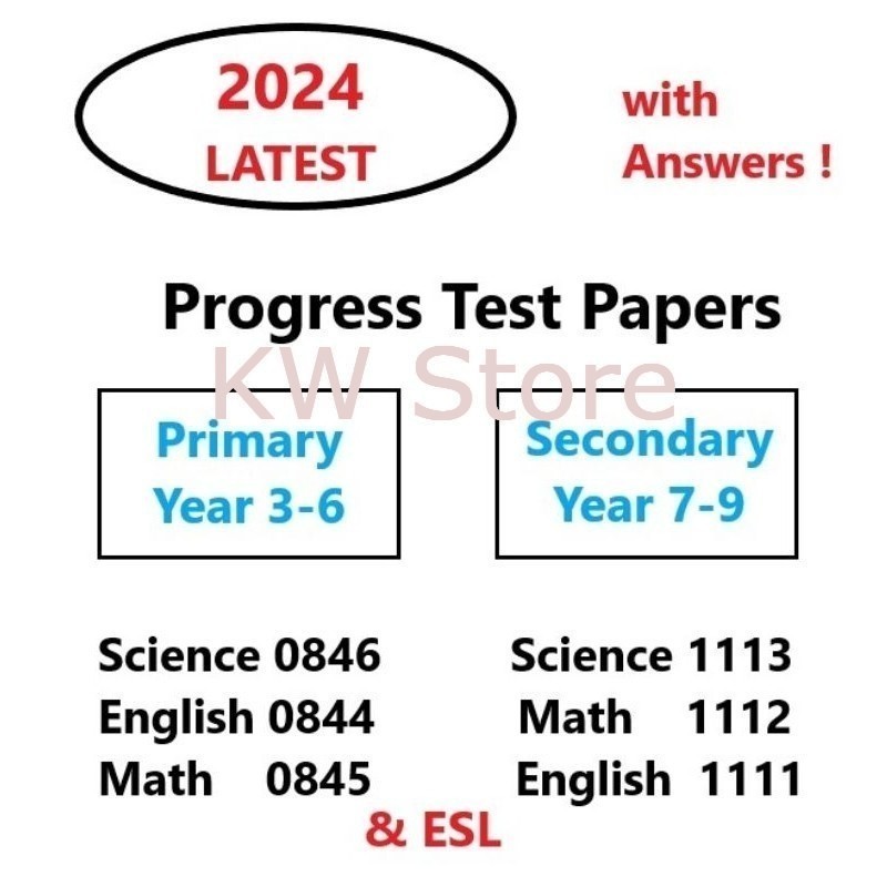 📌 [2024]📌 Cambridgess Progress Checkpoint Paper + Mark Scheme┃Year 3-9 ...
