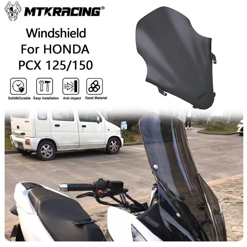Windshield For HONDA PCX 125/150 2018-2020 Motorcycle Windshield Guide ...