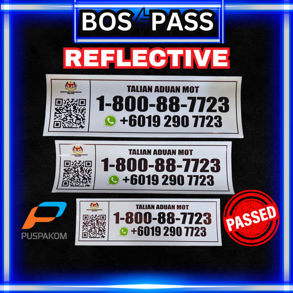 NEW Talian Aduan Mot Sticker Lorry / Sticker Mot / Spad Sticker Aduan ...