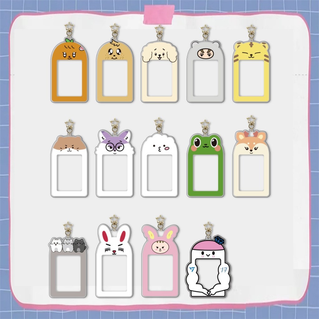 Kpop Idol Seventeen SVT Mini Cartoon Acrylic Photo Booth Keychain ...