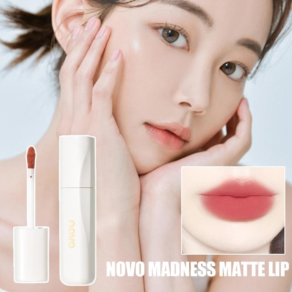 Novo Lip Glaze Texture Silky Matte Matte Lipstick L9k5 | Shopee Malaysia