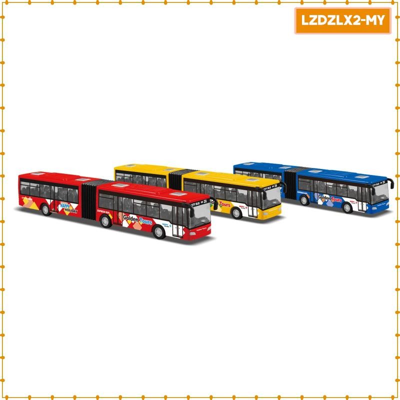 [Loviver] Simulation Transit Bus Model Two Section Articulated Bus Toy ...