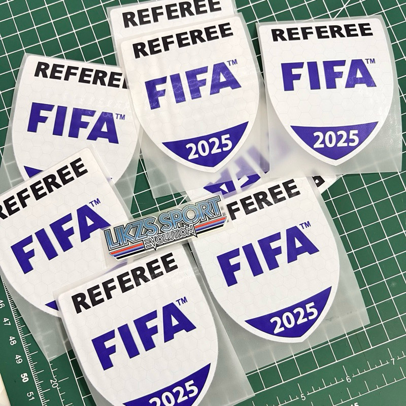 LIKZS X Referee Patch Iron On Logo Sticker HD | Lambang Pengadil Heat ...