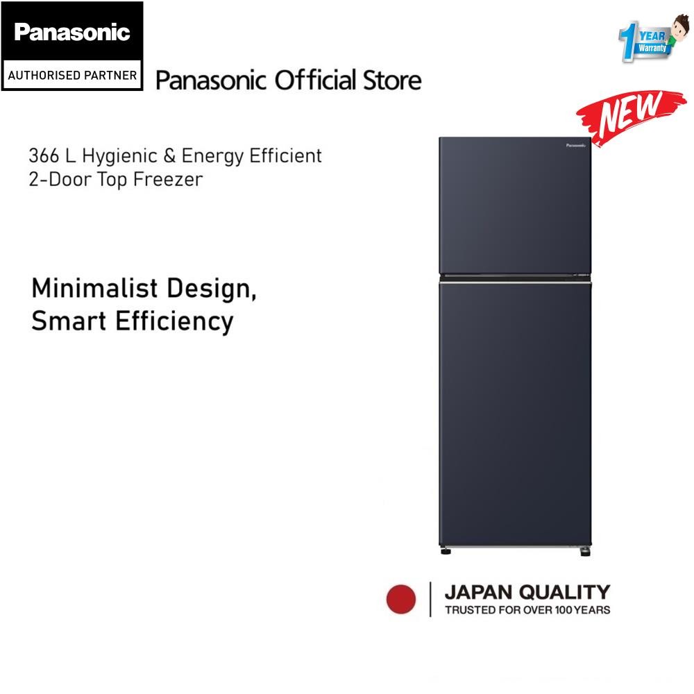 PANASONIC NR-TL381BW 366L HYGIENIC & ENERGY EFFICIENT 2-DOOR TOP FREEZER NR-TL381BWAM | Shopee ...