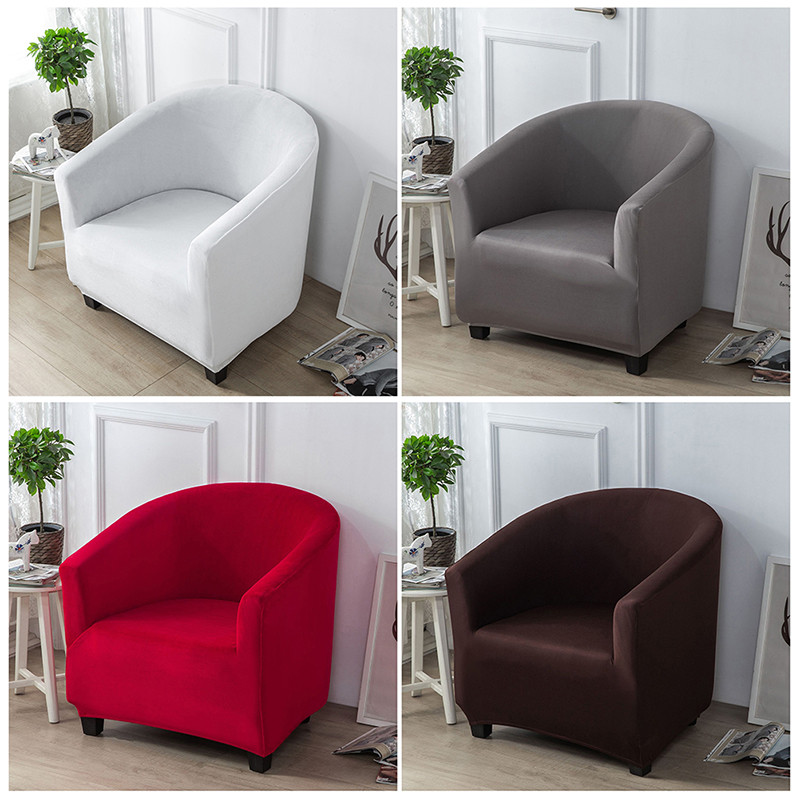 [guyumao] Single Sofa Cover Club Sofa Covers For Living Room Elastic ...