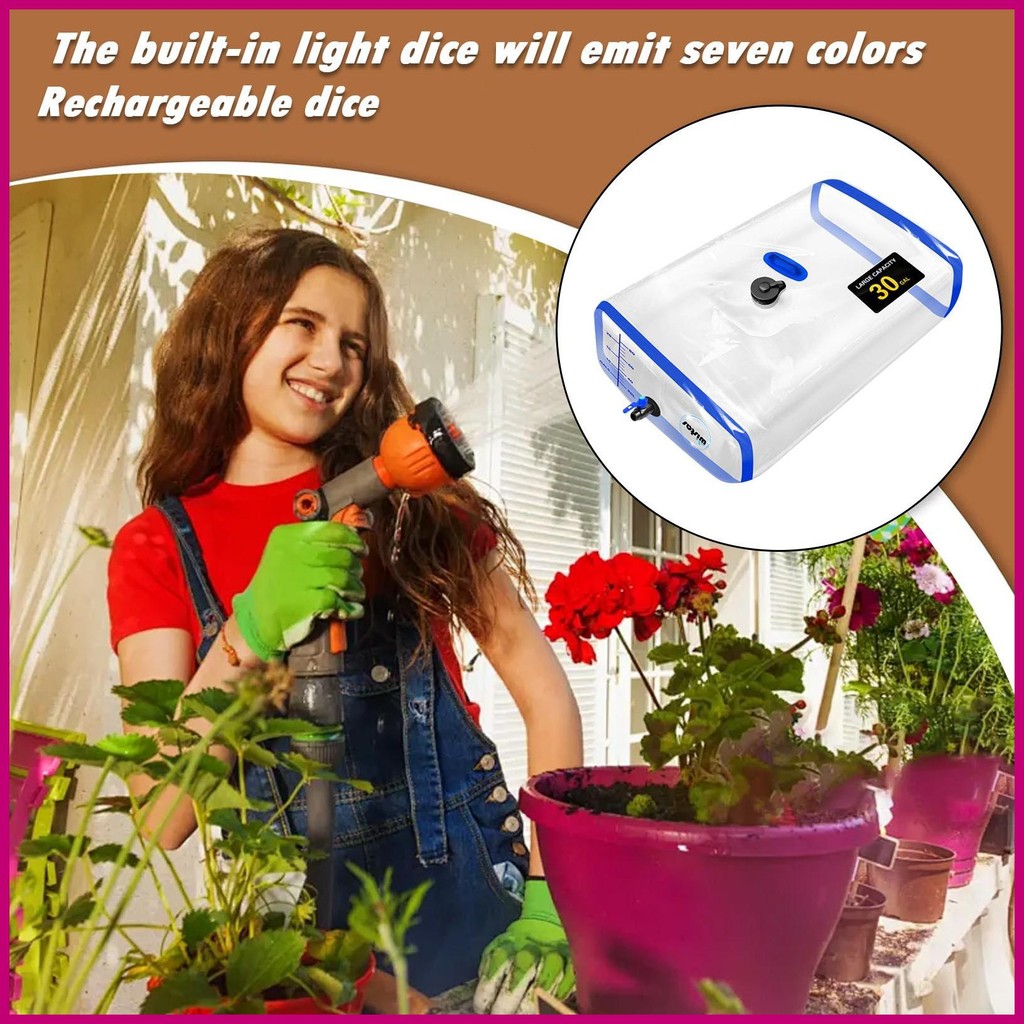 Gallon Water Bladder Camping Foldable Water Storage PVC Water Bag RV ...